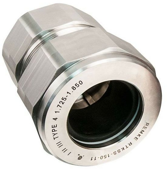 Remke RTKSS-075-5 MC Cable Connector, Stainless Steel, 3/4"" NPT, Range ...