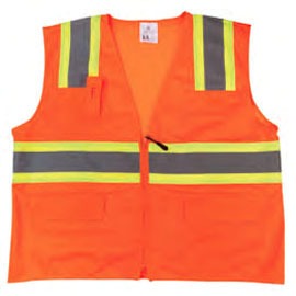Acorn SP-SV1-L Surveyors Class 2 Safety Vest, Orange/Lime With ...