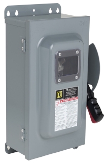 SQUARE D H362AWKVW : SWITCH FUSIBLE HEAVY DUTY 60A 3P NEMA12/VIEW ...