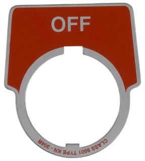 SQUARE D 9001KN304 : PUSH BUTTON LEGEND PLATE 30MM T-K | Gordon ...