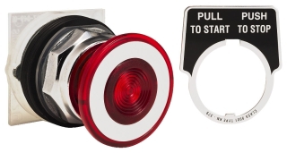 SQUARE D 9001KR9R: 30MM PUSH-PULL OPERATOR RED KNOB | Gordon Electric ...