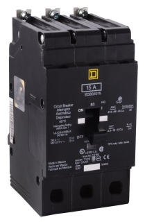 SQUARE D EDB34015 : MINIATURE CIRCUIT BREAKER 480Y/277V 15A | Gordon ...