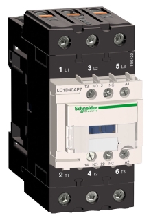 SQUARE D LC1D40AP7 TESYS D 3P EVERLINK AC CONTACTOR AC3 40A IEC ...