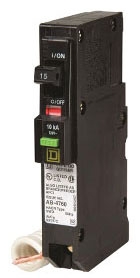 SQUARE D QO115AFI : MINIATURE (dnr) CIRCUIT BREAKER 120/240V 15A ...