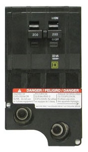SQUARE D QO2200 : MINIATURE CIRCUIT BREAKER 120/240V 200A | Gordon ...
