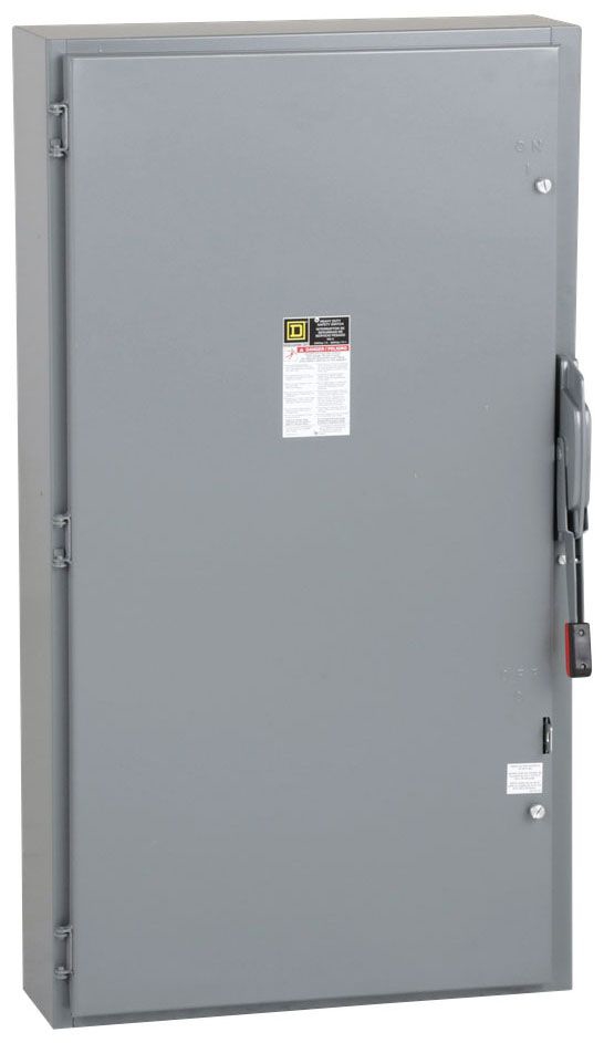 SQUARE D H225N : SWITCH FUSIBLE HEAVY DUTY 240V 400A 2P NEMA1/NEUTRAL ...