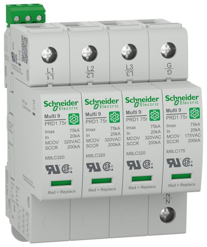 SQUARE D M9L37480 Multi9PRD1 75r4P T1 277/480V20kA320V SPD | Gordon ...