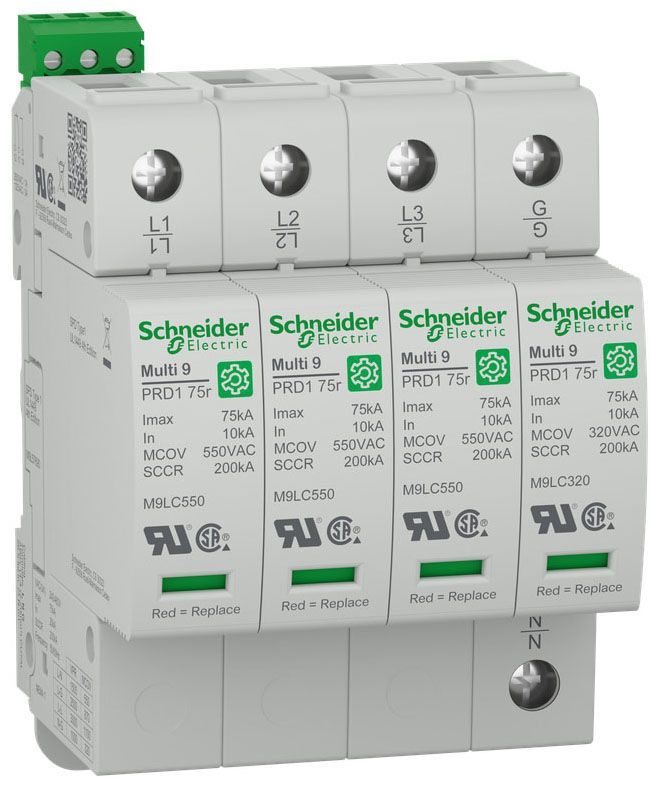 SQUARE D M9L57690 Multi9PRD1 75r4P T1 400/690V10kA550V SPD | Gordon ...