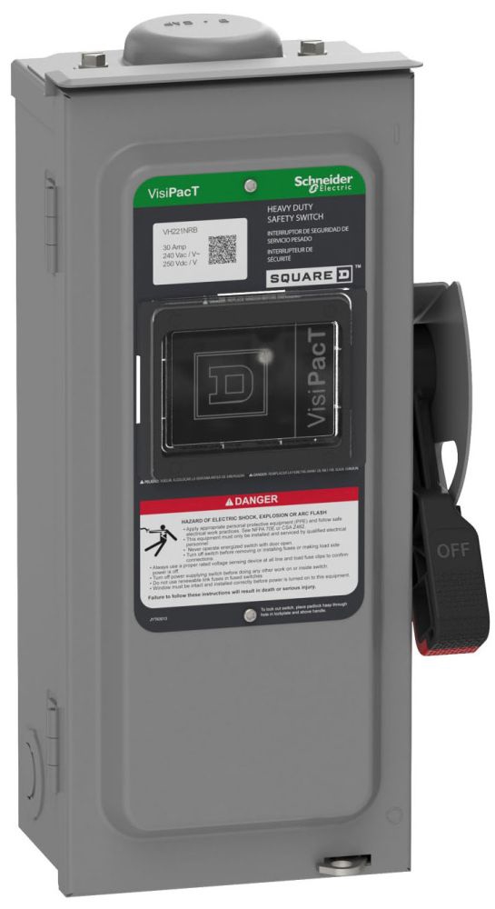 Square D VH221NRB 2-Pole 30A Safety Switch | Gordon Electric Supply, Inc.