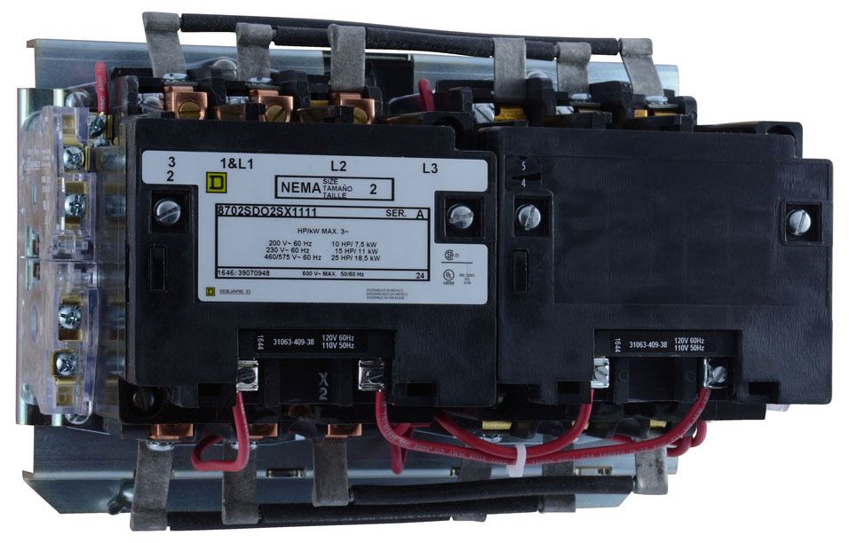 SQUARE D 8702SDO2V02S : REVERSING CONTACTOR 600VAC 45AMP NEMA | Gordon ...