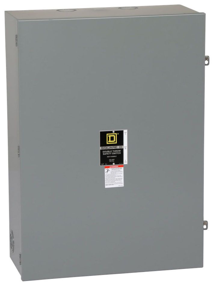 SQUARE D DTU324N : SWITCH NOT FUSIBLE DOUBLE THROW 200A 3P NEMA1 ...