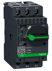 SQUARE D GV2P10 : MANUAL STARTER 600VAC 6.3AMP IEC | Gordon Electric ...