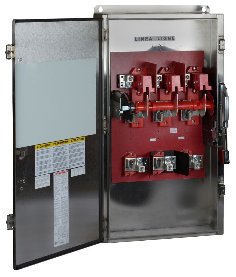 Square D H365DS Switch Fusible Heavy Duty 400A 3-Pole Stainless ...