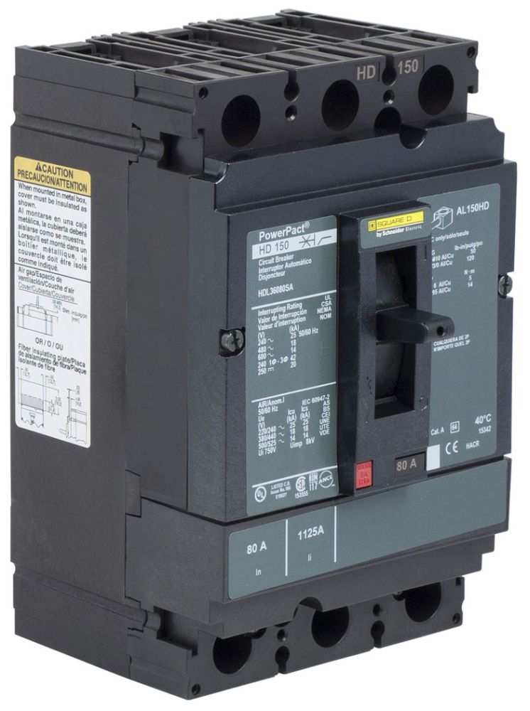 SQUARE D HDL36100CU33X MOLDED CASE | Gordon Electric Supply, Inc.