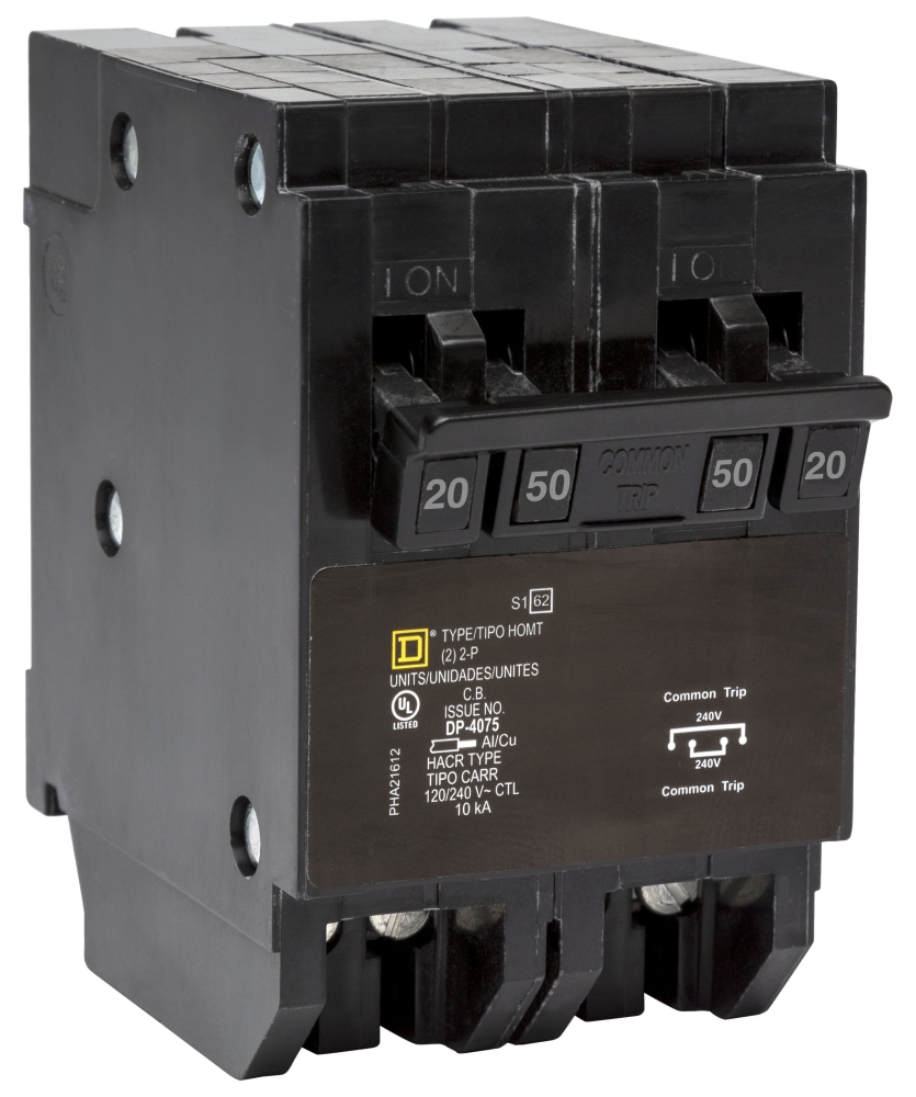Square D HOMT220250 Miniature 120/240V Circuit Breaker | Gordon ...