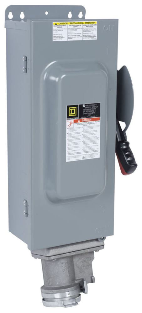 SQUARE D HU363AWA : SWITCH NOT FUSIBLE HEAVY DUTY 100A 3P/APPLETON ...
