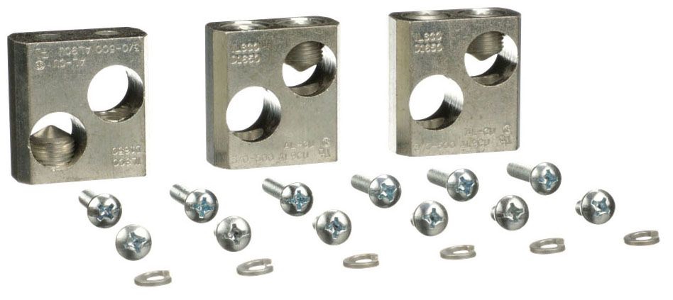 SQUARE D MMLK500 : METER LUG KIT (2) 3/0 TO 500 MCM. 3 LUGS PER KIT ...