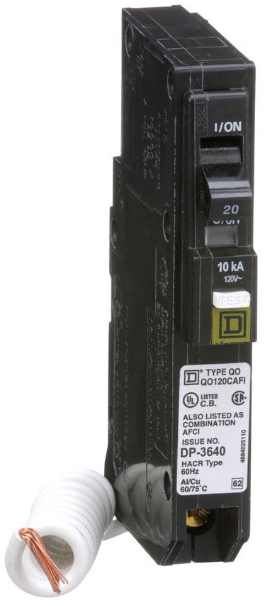 SQUARE D QO120CAFI : MINIATURE CIRCUIT BREAKER 120V 20A | Gordon ...