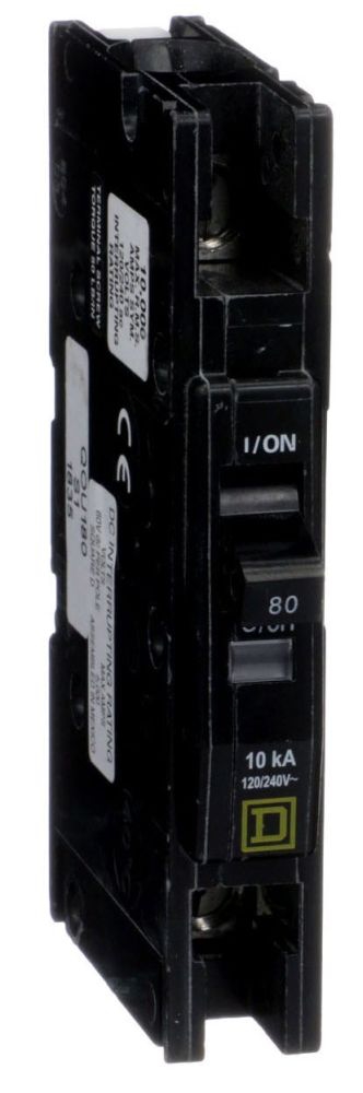 SQUARE D QOU180 : MINIATURE CIRCUIT BREAKER 120/240V 80A | Gordon ...