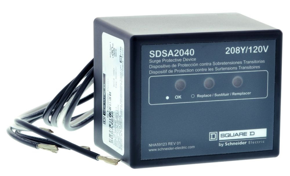 Square D SDSA2040 Surge Protection Device T1 Sdsa 40Ka 120/208V 3P4W ...