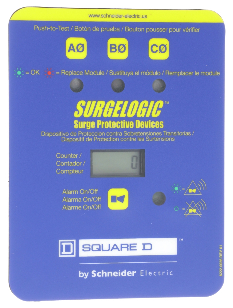 SQUARE D TVS3DSPVC : TVSS DISPLAY KIT 3-PH COUNTER VERTICAL | Gordon ...