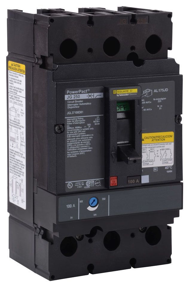 Square D LLL37050D32 3-Pole 500A Circuit Breaker | Gordon Electric ...