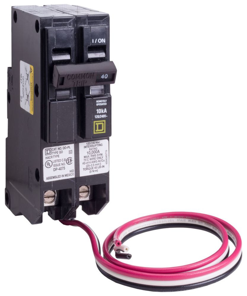 SQUARE D QO240PL : CIR BREAKER 120/240V 40A 2POLE PLUG ON PL | Gordon ...