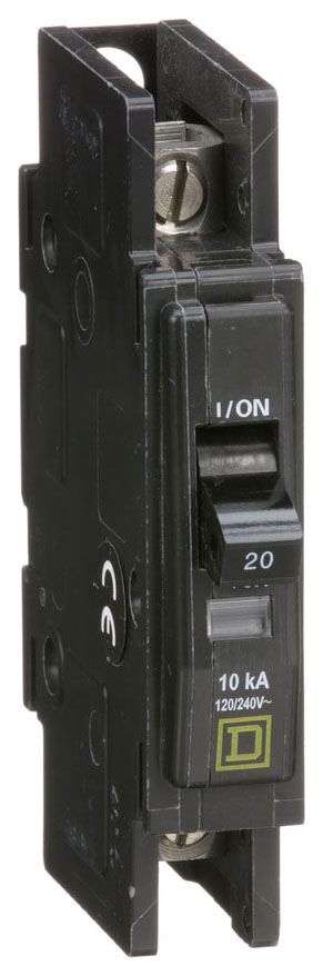 SQUARE D QOU120 : MINIATURE CIRCUIT BREAKER 120/240V 20A | Gordon ...