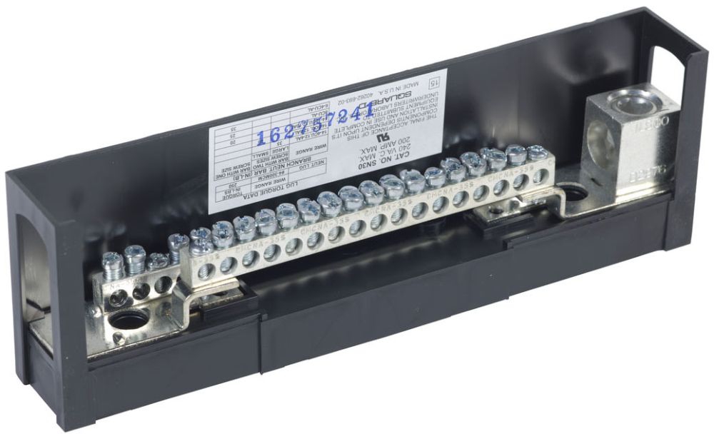 Square D SN30 Neutral Assembly Insulated Groundable | Gordon Electric ...