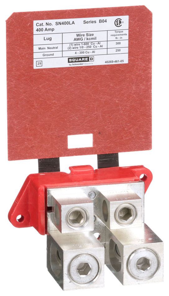 SQUARE D SN400LA : NEUTRAL ASSEMBLY INSULATED GROUNDABLE | Gordon ...