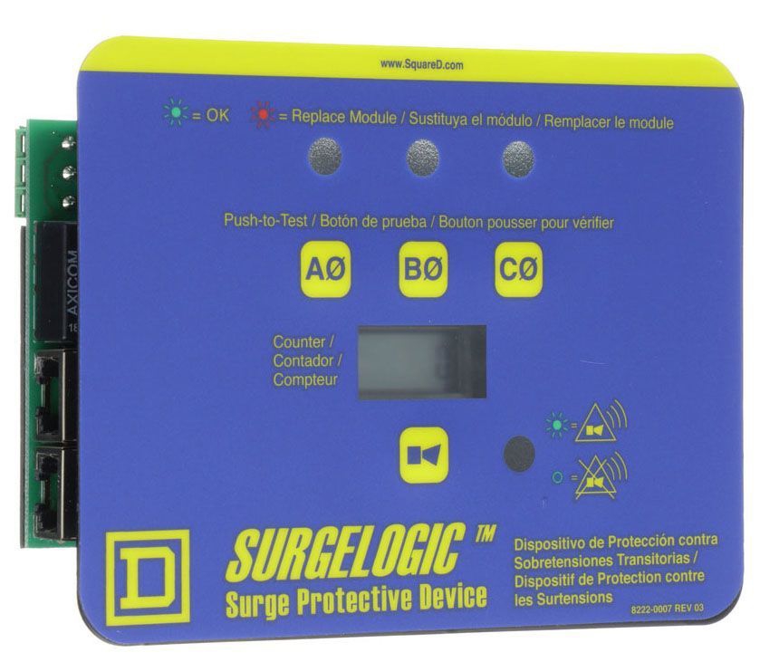 Square D TVS6DSPHC Surge Protection Device Horizontal Diag Disp Kit 1 ...