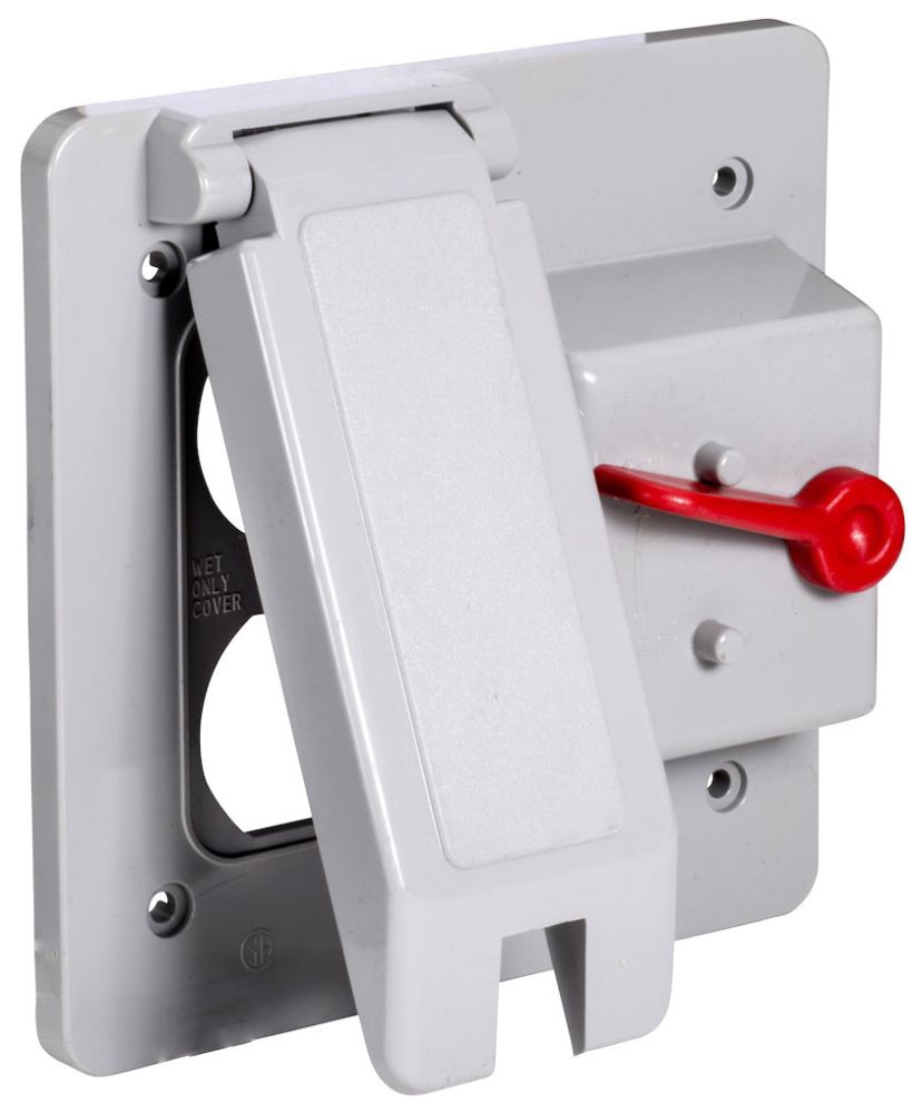 Topaz 1325 PVC Duplex & Plunger Switch Cover-Weatherproof | Gordon ...