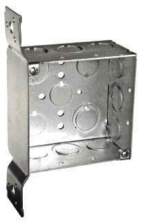 Garvin 52171-FS 4" Square Junction Box 2-1/8" Deep w/Flat Vertical ...