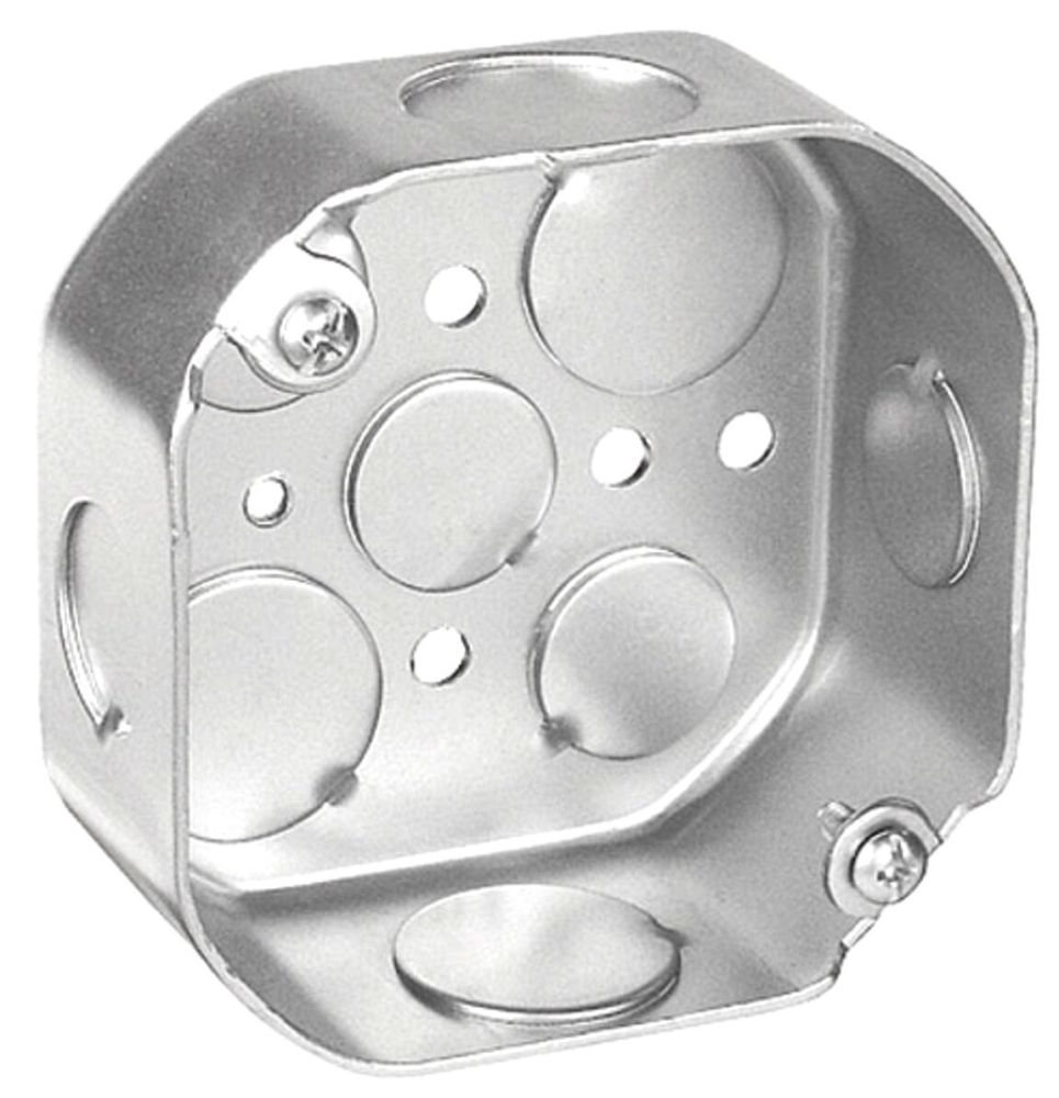 Garvin 54151-S 4"" Octagon Box 1-1/2"" Deep 1/2"" & 3/4"" KO's | Gordon ...