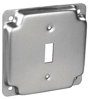 Garvin G1935 4"" Square 1/2"" Raised Toggle Switch Industrial Surface ...