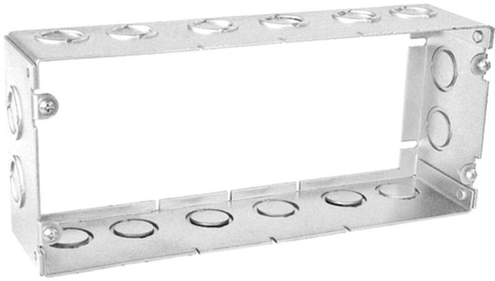 Garvin GBEX-2124 2-1/2"" Deep 4-Gang Multi-Gang Box Extension Ring ...