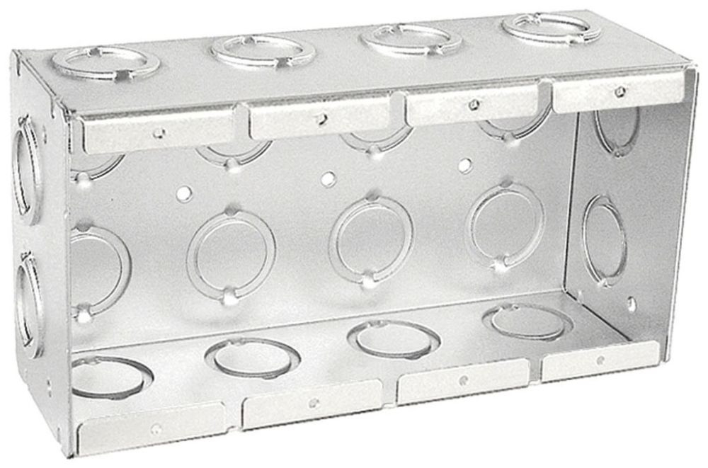 Garvin TB-425 Solid Masonry Box 4-Gang 2-1/2"" Deep | Gordon Electric ...