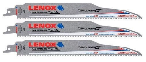 LENOX 2058829 RECIPROCATING 9108RCT 9 X 1 X 050 X 8 NGCR 3/PK | Gordon ...