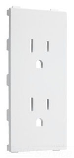 TAYMAC A12W ALLURE WHT DUPLEX INSERT | Gordon Electric Supply, Inc.