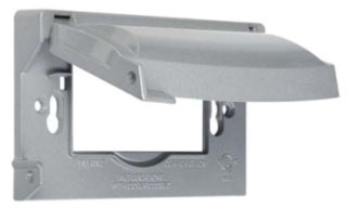 Taymac MX1250S 1-Gang Horizontal/Vertical 12-In-1 Flip Cover Gray ...