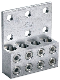 BLACKBURN ABT-1500-DSC ALUM TRANSFORMER CONNECTOR No6-500 Bolt 1/2 1 ...