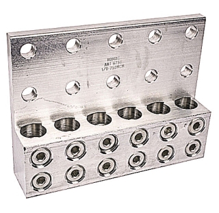 Blackburn ABT-6750 Transformer Spade Connector 1/0-750 10-Hole 6 Outlet ...