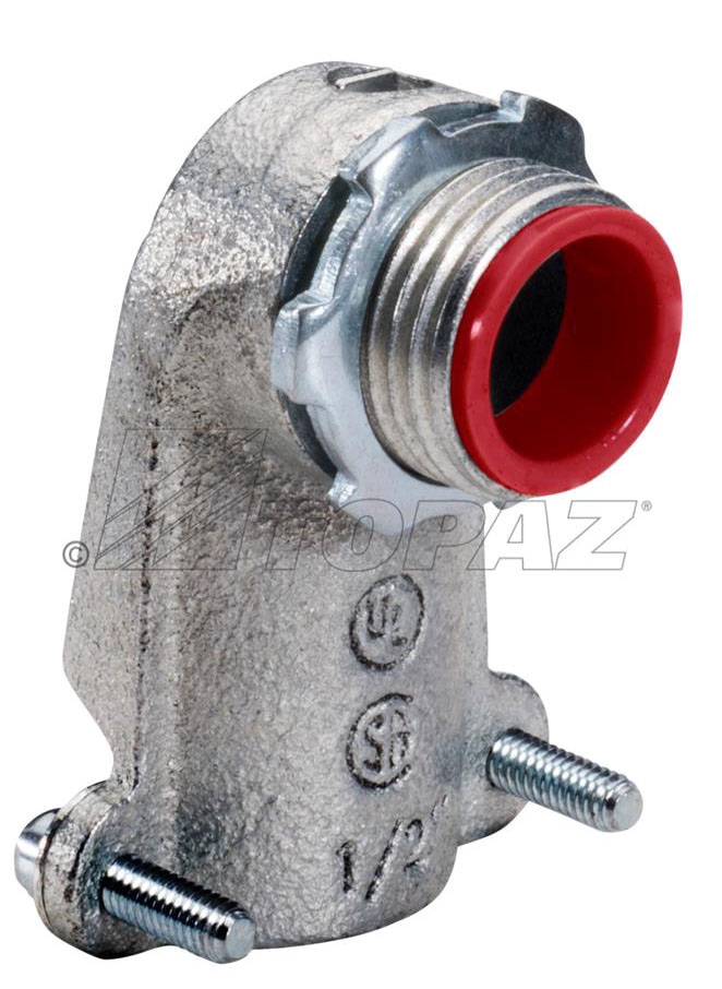 TOPAZ 103MI 1IN FLEX.90DEG.MAL.INS.CONN.5/50-PK | Gordon Electric ...