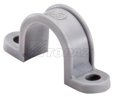TOPAZ 1067 2-1/2IN PVC 2-HOLE STRAP 100PK | Gordon Electric Supply, Inc.