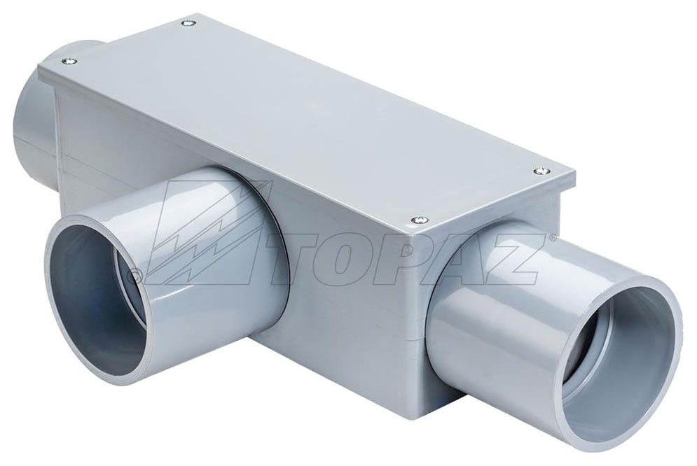 TOPAZ 1177 2-1/2IN PVC"T" 2-PK | Gordon Electric Supply, Inc.