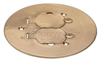 TOPAZ 1238 DUPLEX COVER BRONZE 10PK | Gordon Electric Supply, Inc.
