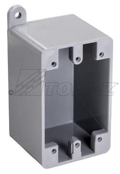 Topaz 1281 1-Gang Weatherproof Blank Fd Box | Gordon Electric Supply, Inc.