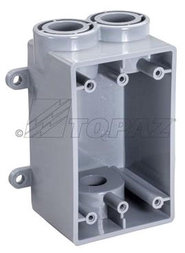 Topaz 1302 3/4"" PVC Type Fscc Weatherproof Box | Gordon Electric ...