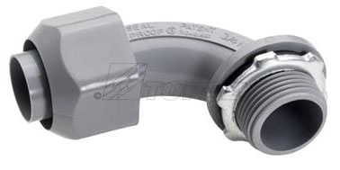 Topaz 1521 1/2"" Non-Metallic 90D 1Pc Liquidtight Connector | Gordon ...