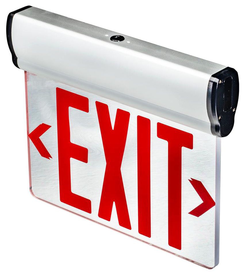 TOPAZ ESEL/SFS/RCL/B-NYC 6PK LED RED EDGELIT EXIT SIGN-CLEAR NYC ...